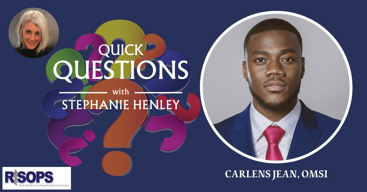Physician Spotlight with Carlens Jean - Rhode Island Society of ...